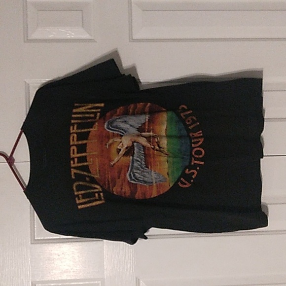led zeppelin | Shirts | Led Zeppelin 975 Us World Tour Band Shirt Size ...